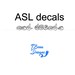 ASL Finger Spelling Decals. ASL Decals, Sign Language Decal, Finger ...