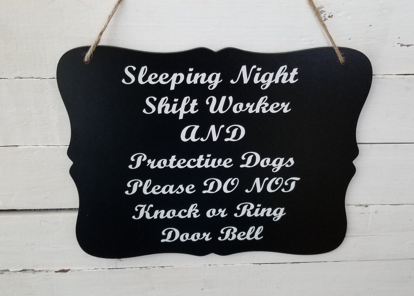 Day Sleeper Sign Night Shift Worker Sign Beware of Dog Sign | Etsy
