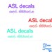 ASL Finger Spelling Decals. ASL Decals, Sign Language Decal, Finger ...