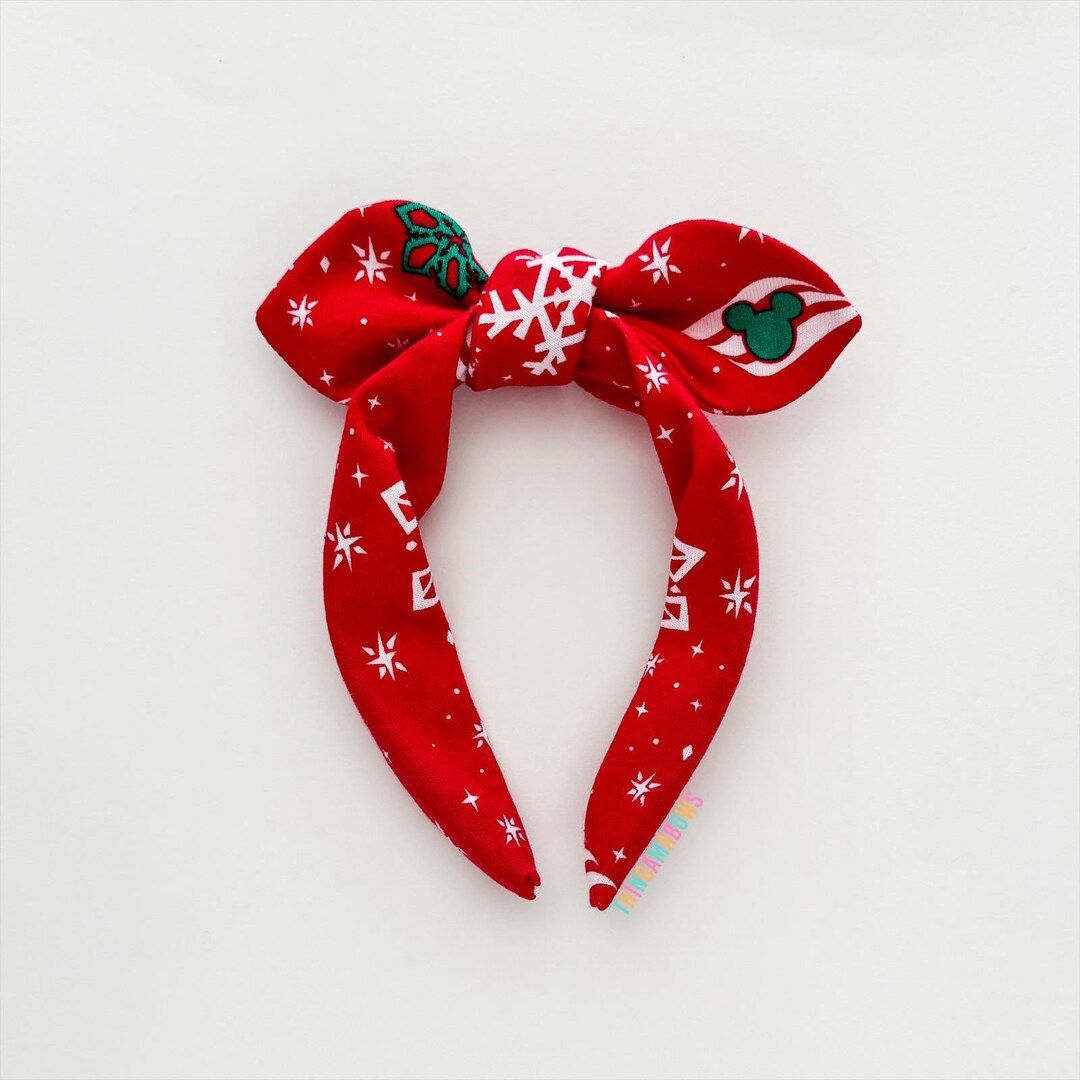 Disney Cruise Line Christmas Jersey Knot Bow Headband | Disney DCL ...