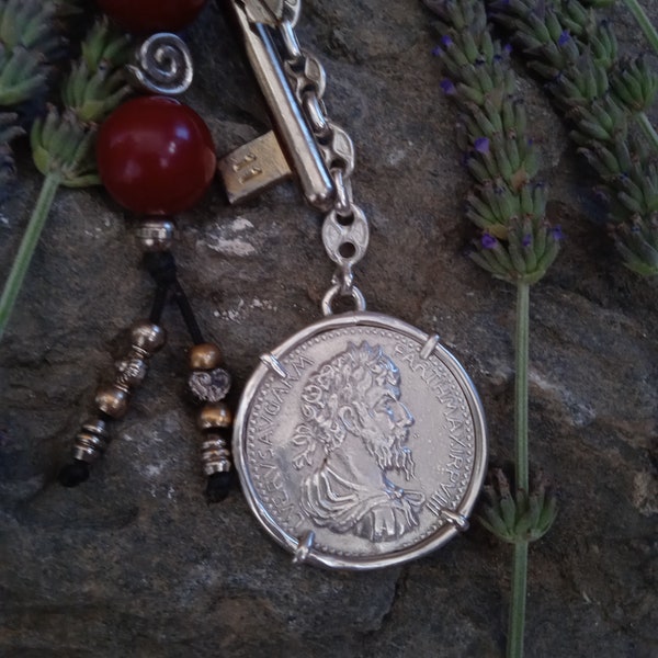 Antique Sterling Silver Keychain - Etsy