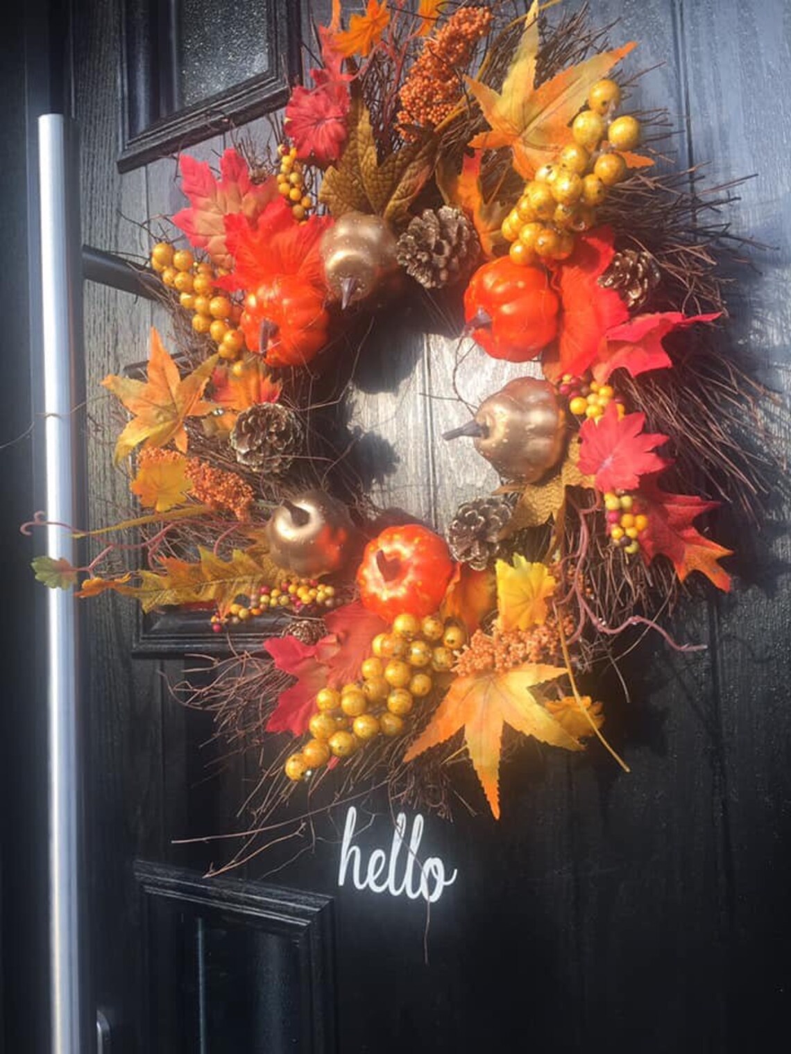 Hello Door Sticker Decal Welcome Noel Joy Xmas Seasonal quirky | Etsy