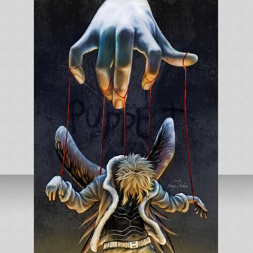 PUPPET HAWKS / Bnha // Anime & Manga Art Illustration Print - Etsy