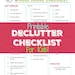 Kids Declutter Checklist - Etsy
