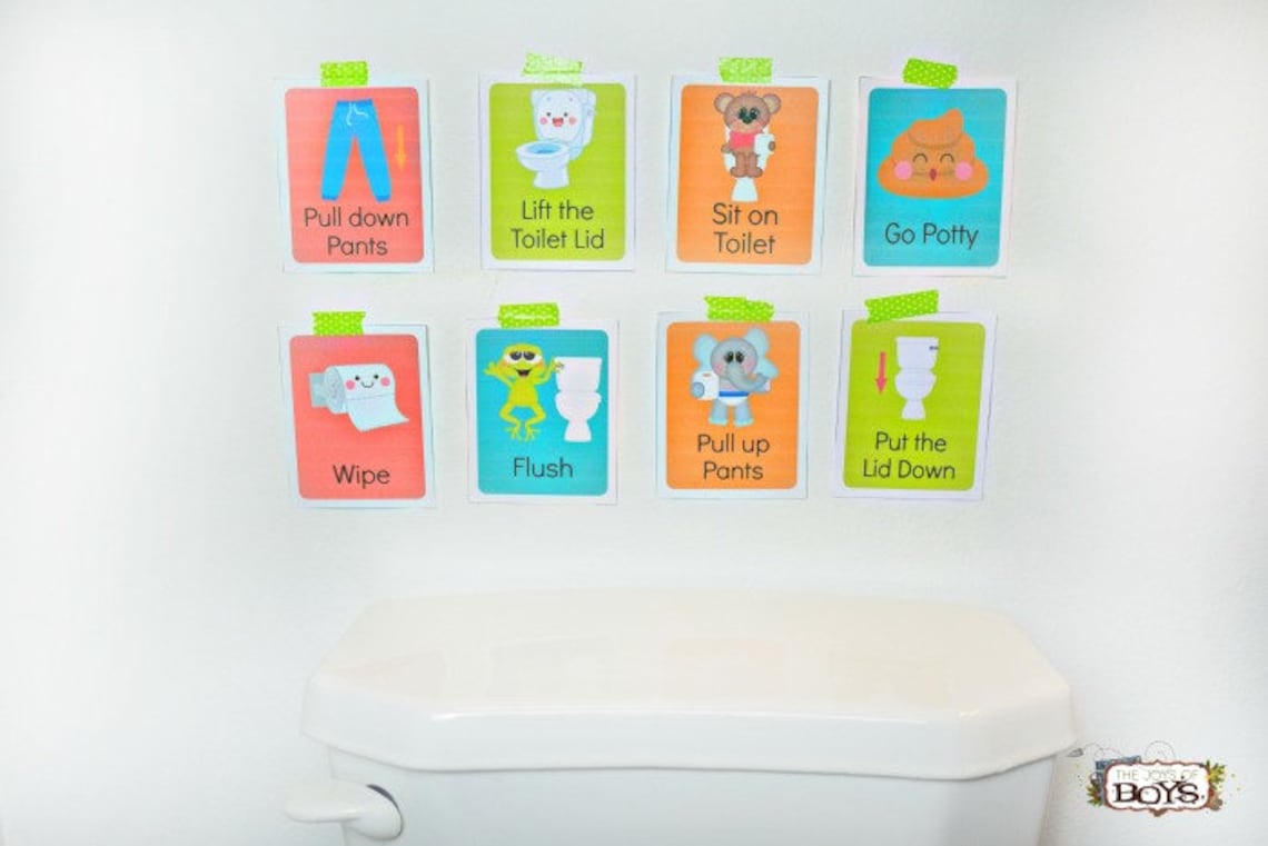 Potty Training Visual Schedule Cards | Etsy