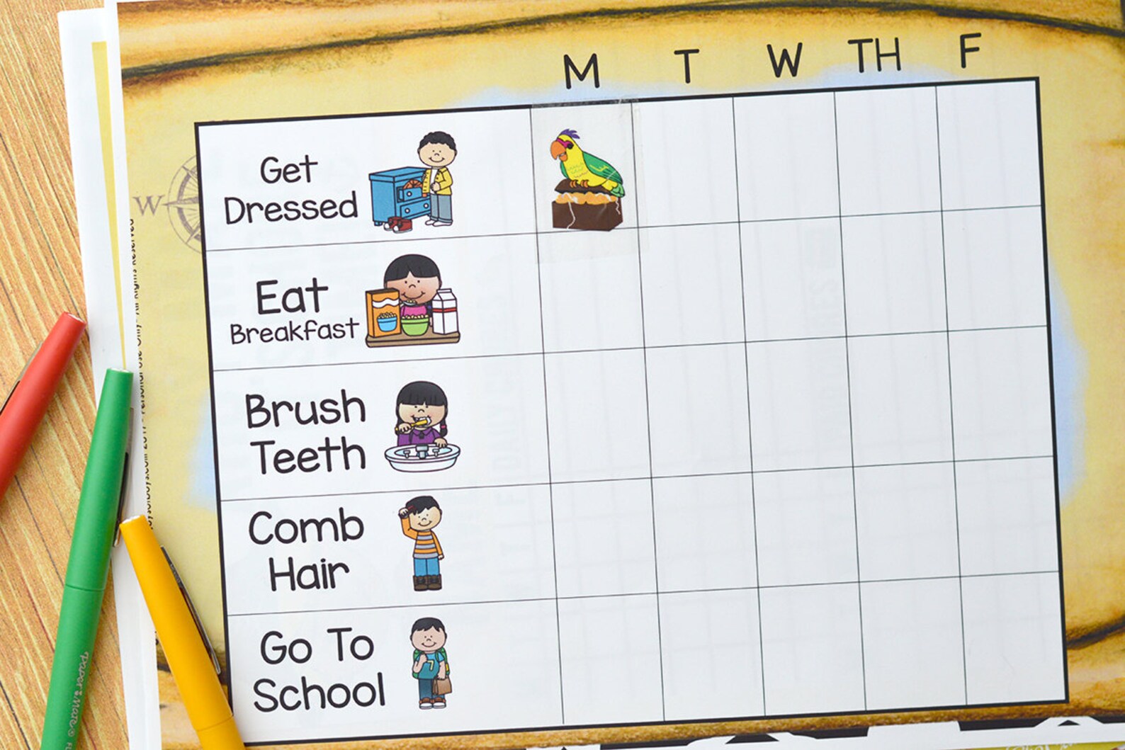 Pirate Chore Chart - Etsy