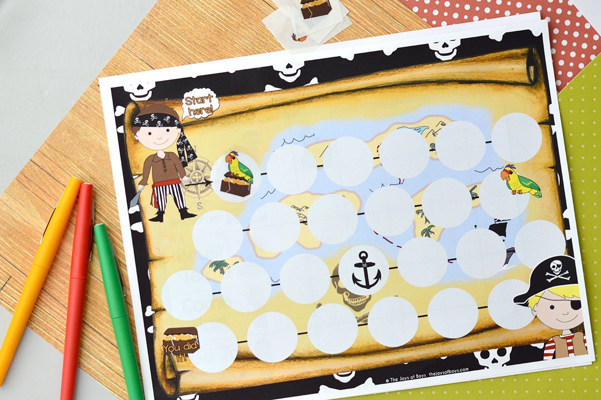 Pirate Chore Chart Reward Chart - Etsy