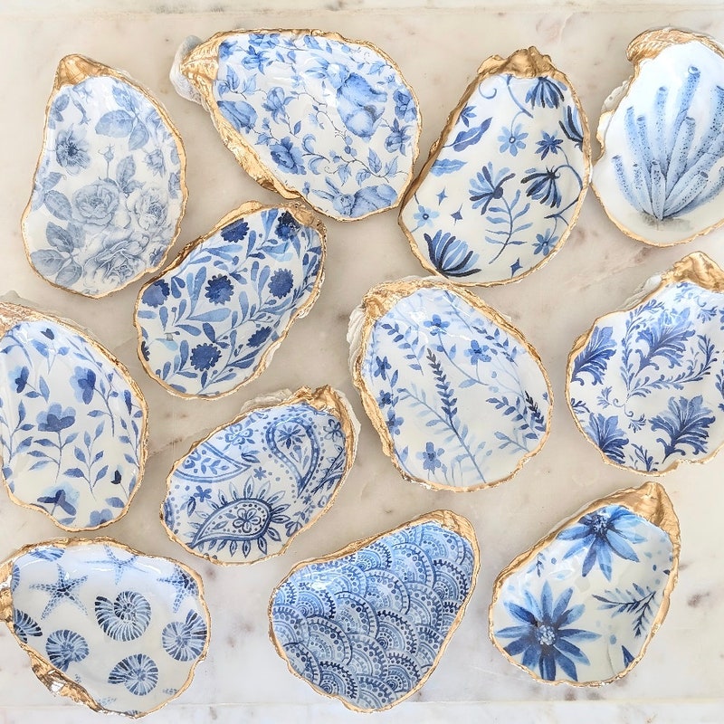 Painted Oyster Shells - Etsy