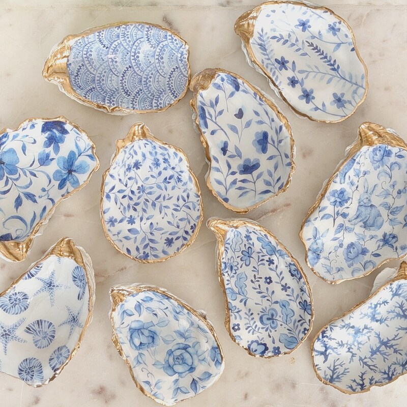 Oyster Shell Trinket Dish - Etsy