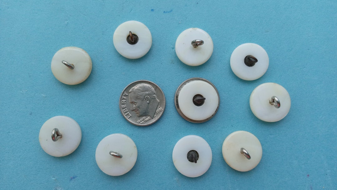 Antique MOP SHANK BUTTONS Lot of Victorian Mother of Pearl Buttons ...