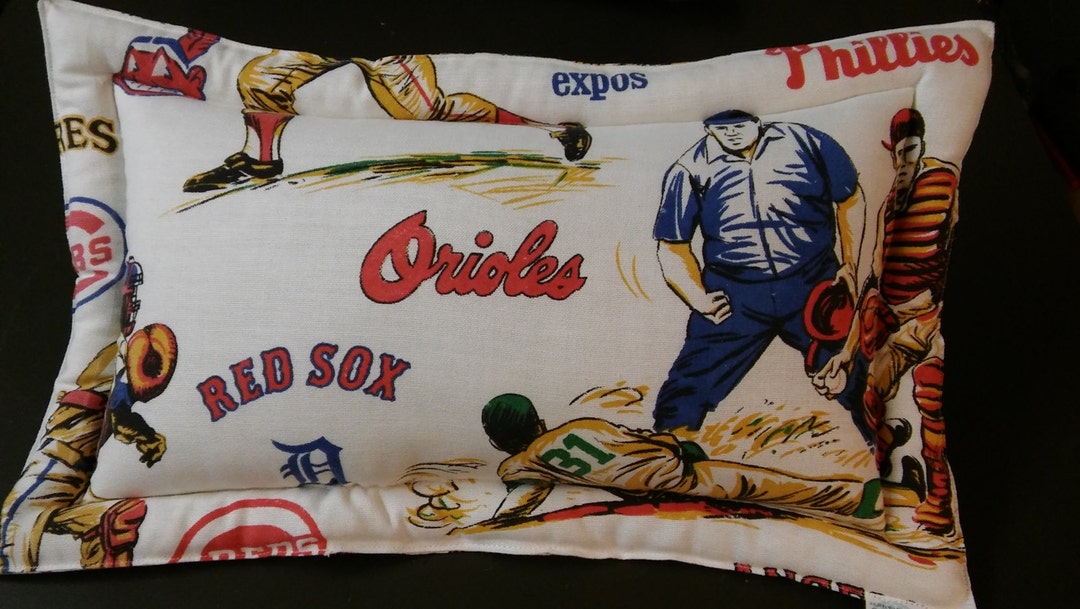 BASEBALL PILLOWS by Stuffed Linens, CHOICE of 1 Pillow,Repurposed ...