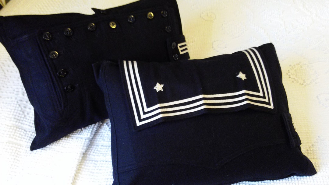 1 Memorial NAVY UNIFORM Cover,custom Military Rememberance Pillows ...