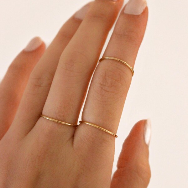 Simple Gold Ring - Etsy