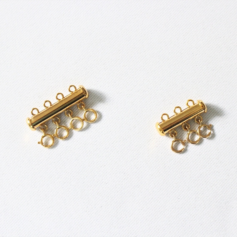 Tube Slide Clasp Stamped Gold Filled or Sterling Silver ∙ Fit Necklace ...