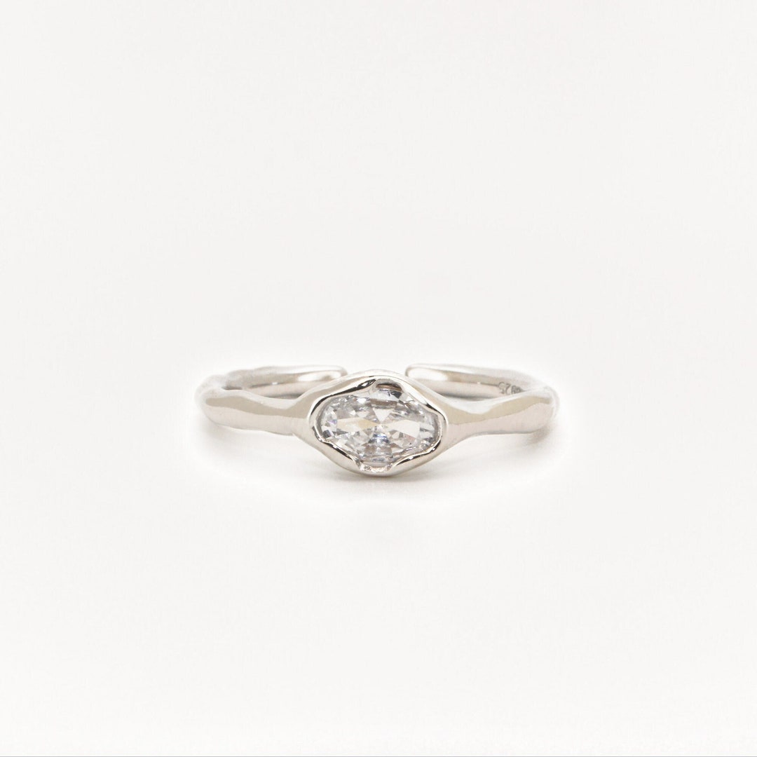 TRESOR - Waterproof ∙ Sparkling Zirconia Ring in 925 Sterling Silver ∙ ...