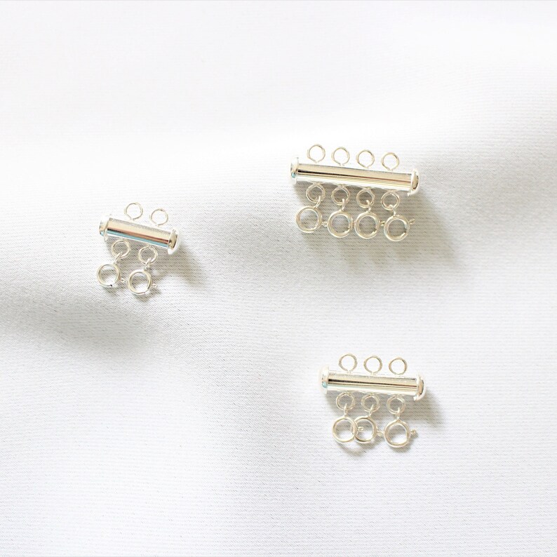 Tube Slide Clasp Stamped Gold Filled or Sterling Silver ∙ Fit Necklace ...