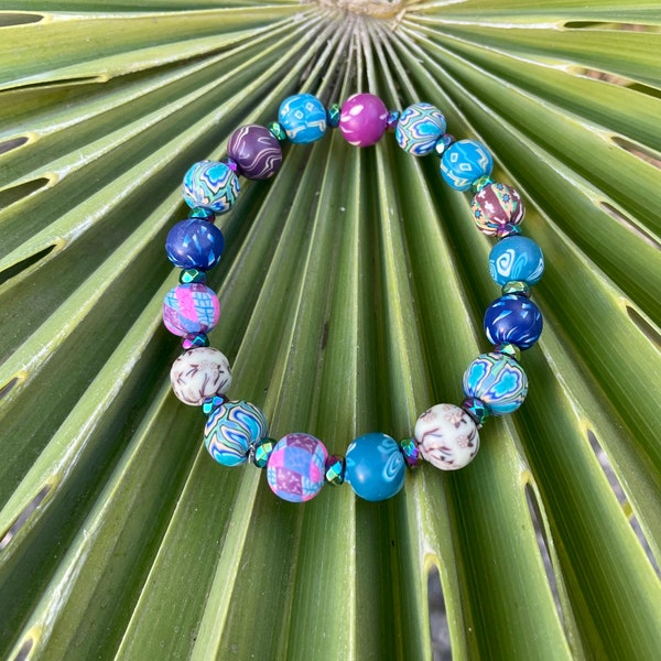 Polymer Clay Bracelet - Etsy
