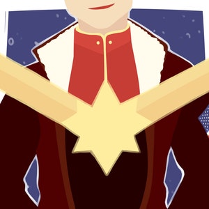 Captain Marvel Power Pose Poster - Etsy