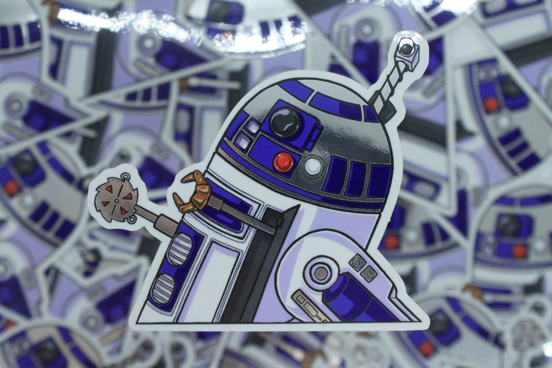 R2D2 Mirrored Vinyl Sticker | Star Wars Car Decal, Gift for Fans ...