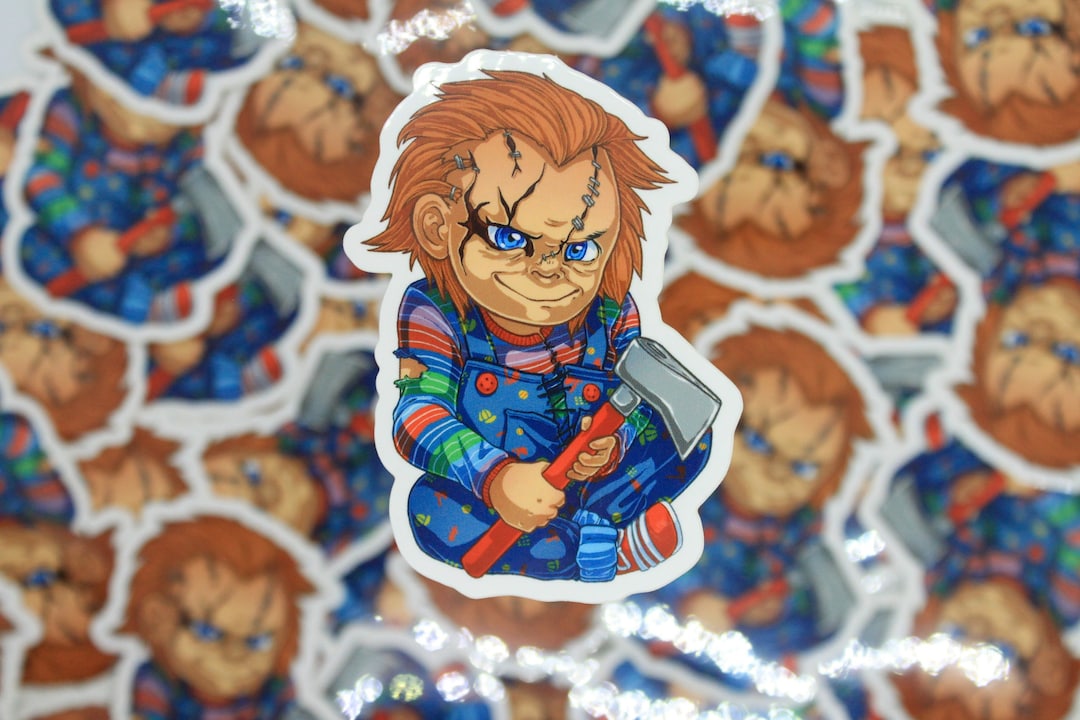 Chucky Sticker Evil Doll Sticker, Cult Classic Horror, Gift for Slasher ...