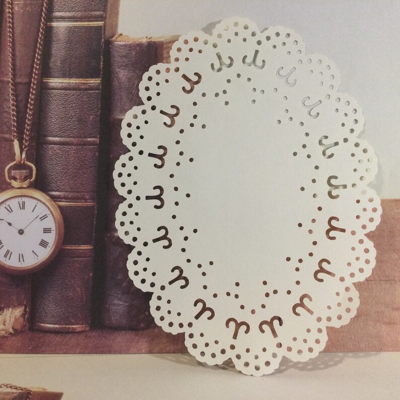 Oval PAPER DOILIES/COASTERS. Set of Six 6. A Beautiful - Etsy