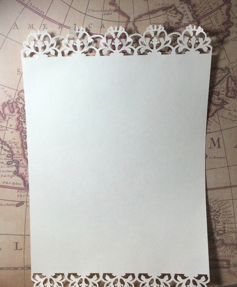 Square PAPER DOILIES/COASTERS. Set of Six 6. A Beautiful - Etsy