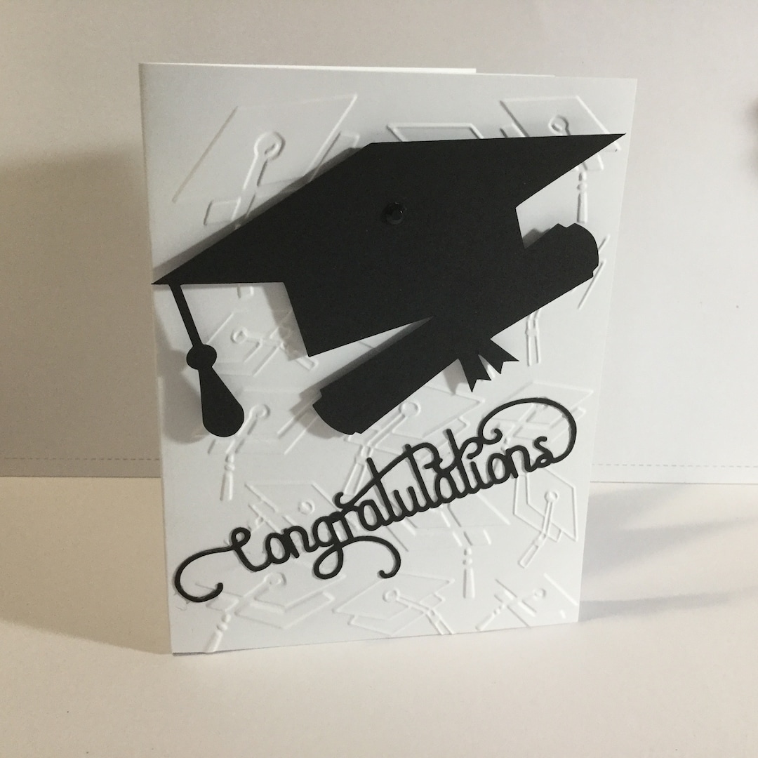GRADUATION GREETING CARD Congratulations Diploma - Etsy