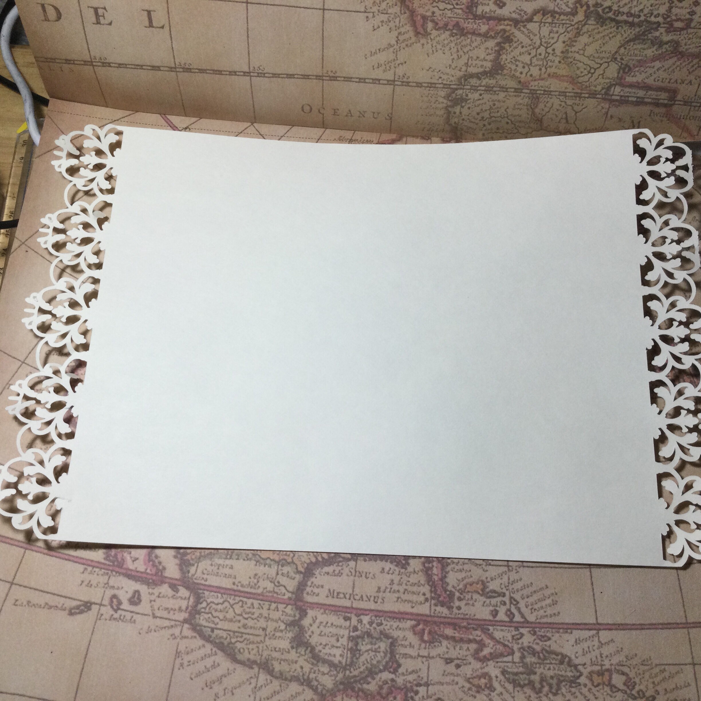 Square PAPER DOILIES/COASTERS. Set of Six 6. A Beautiful | Etsy