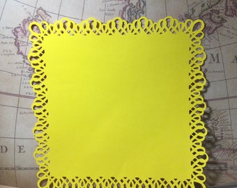 Square PAPER DOILIES/COASTERS. Set of Six 6. A Beautiful - Etsy