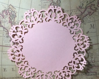 Oval PAPER DOILIES/COASTERS. Set of Six 6. A Beautiful - Etsy