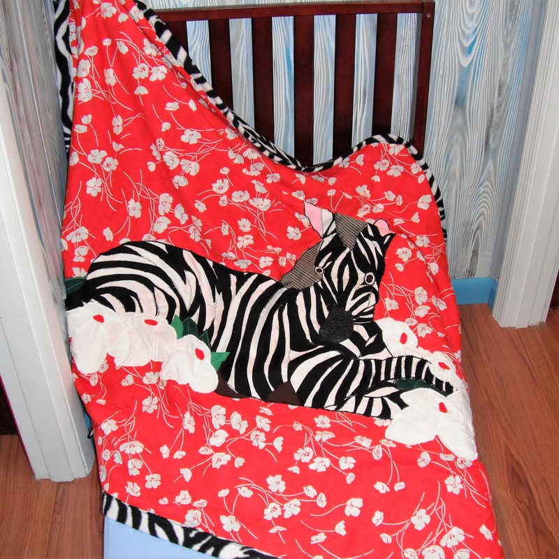 Zebra Applique - Etsy