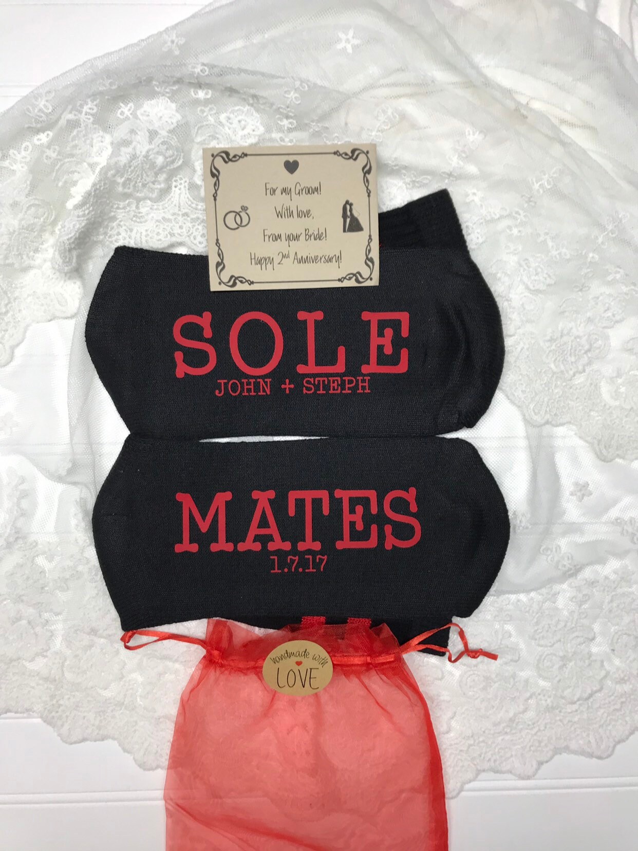 Sole Mate Wedding Socks FREE Sole Mates Label Wedding Gift - Etsy