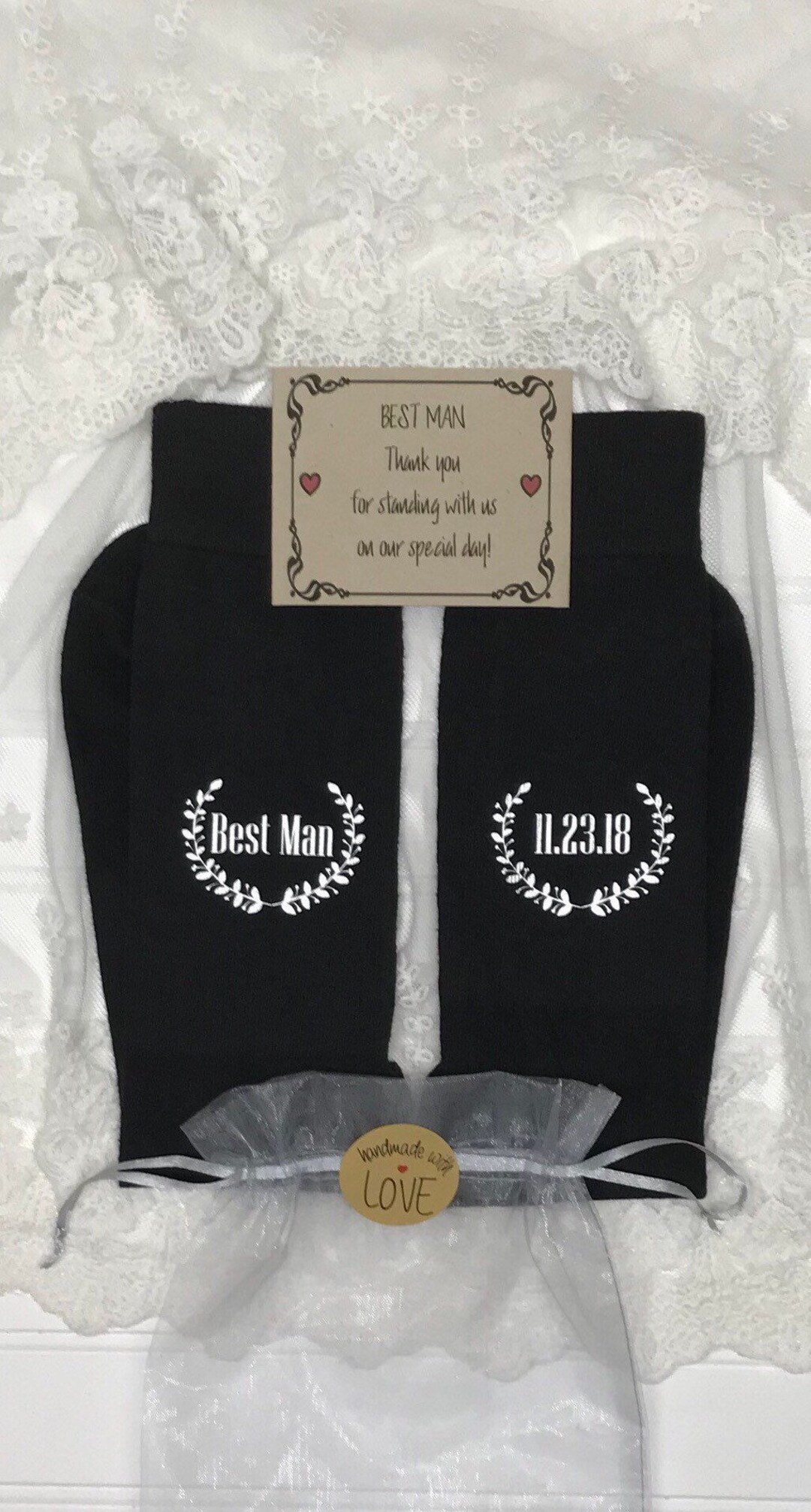 Best Man Socks, FREE Label, Wedding Socks, Groom Socks, Groomsman Socks ...