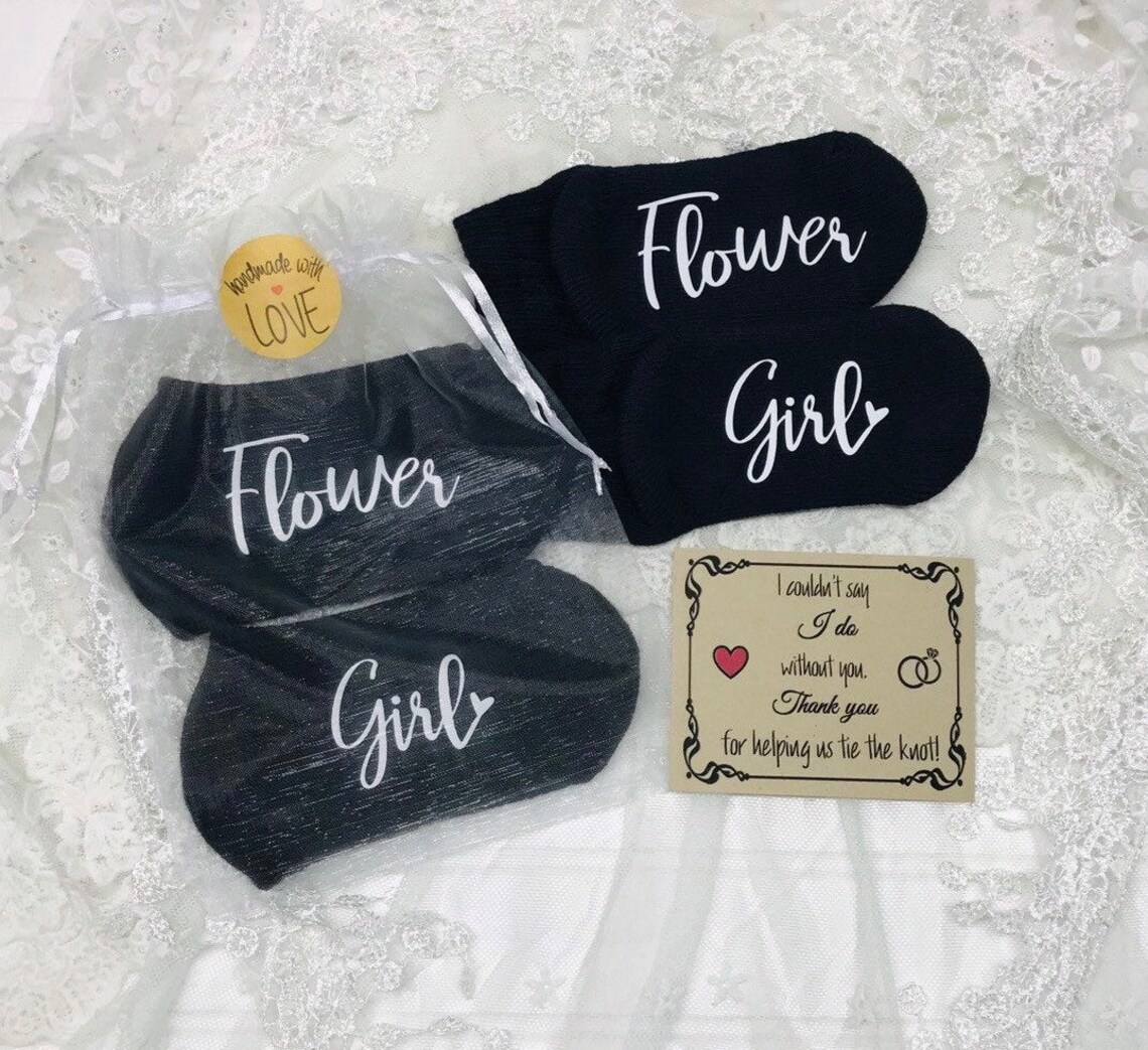 Junior Bridesmaid Flower Girl Socks Wedding Bridesmaid - Etsy