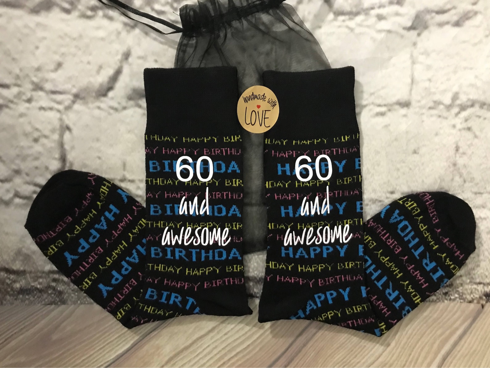 Birthday Socks ANY Age Happy Birthday Gift Socks Birthday - Etsy