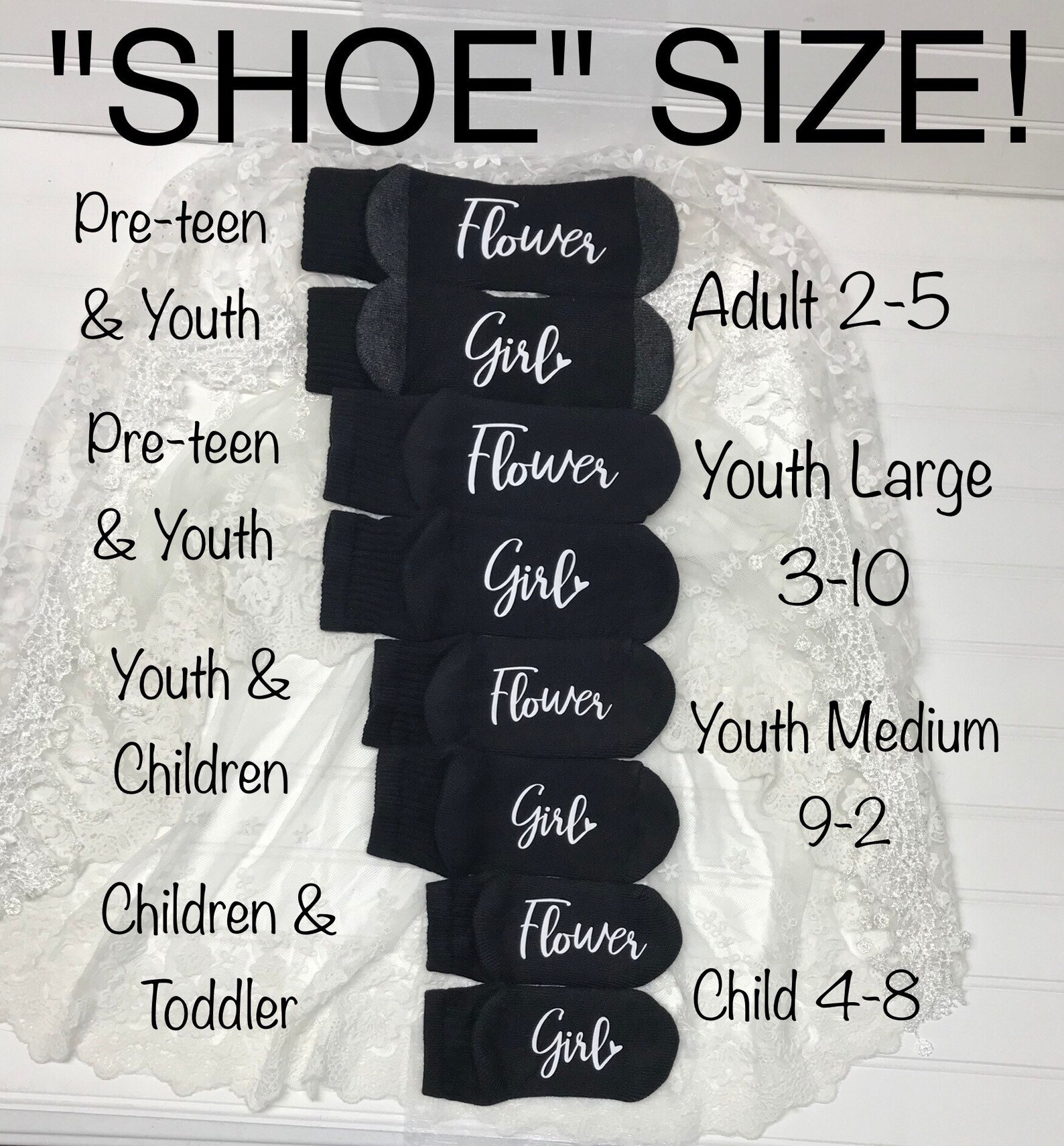 Junior Bridesmaid Flower Girl Socks Wedding Bridesmaid | Etsy