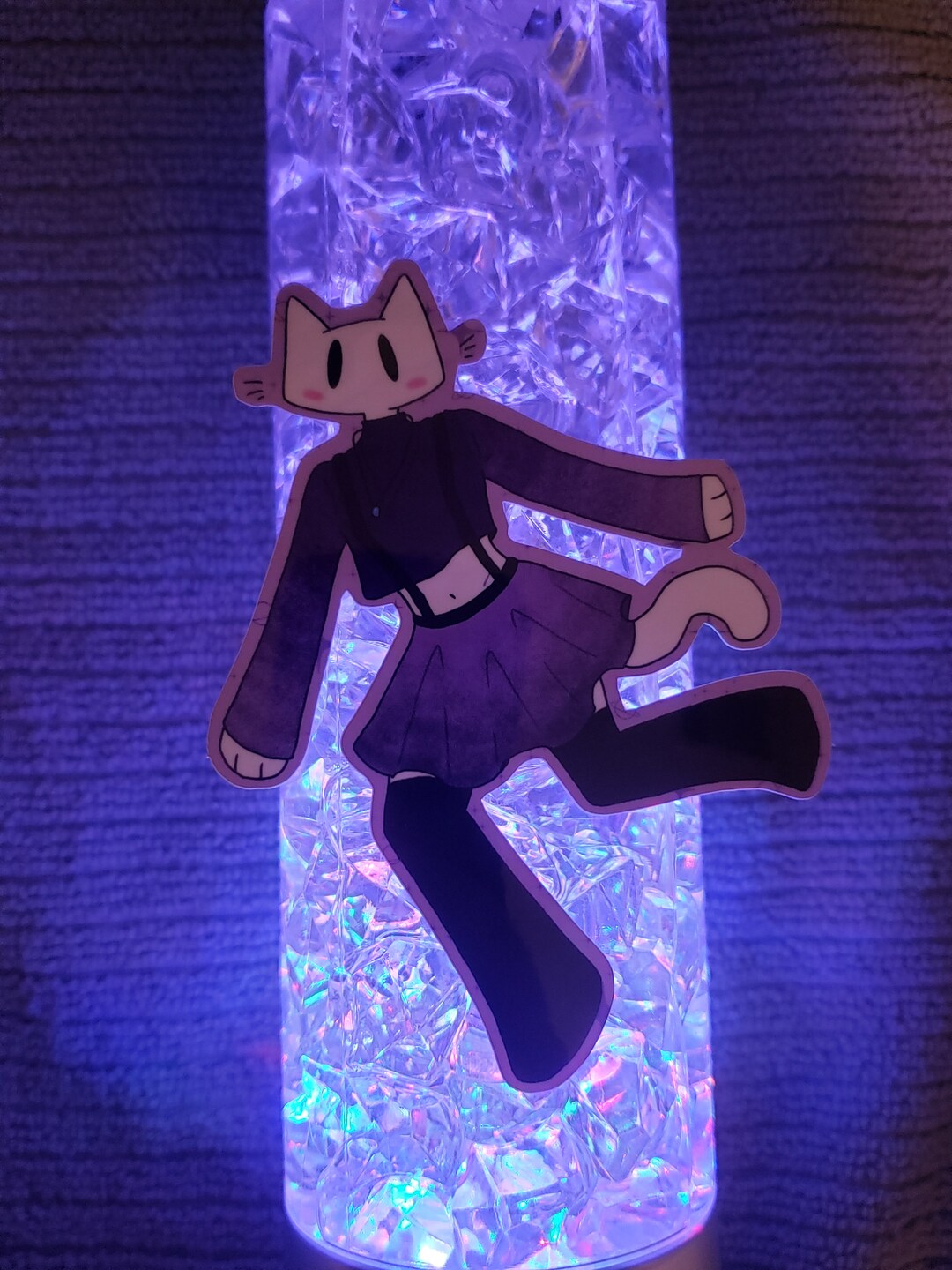 Galaxy Cat Girl Sticker - Etsy