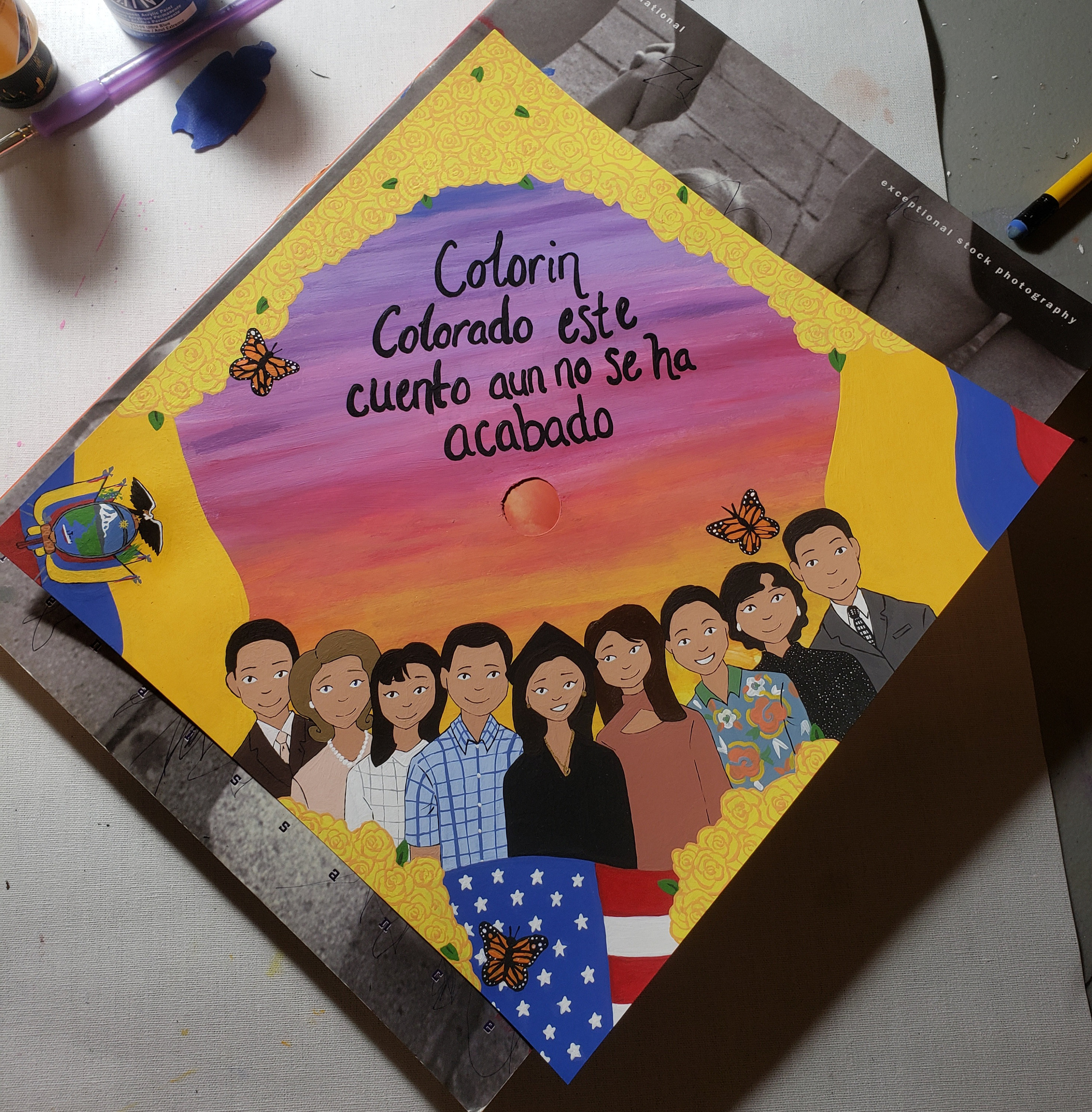 Custom Hand-painted Graduation Cap Simple or Complex - Etsy