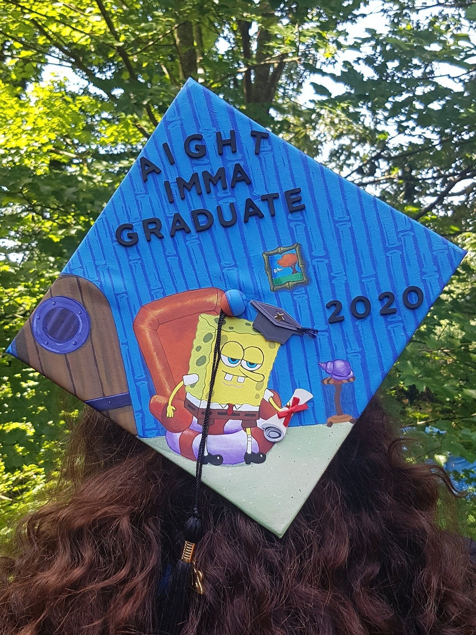 Custom Hand-painted Graduation Cap - Simple or Complex ! - Etsy