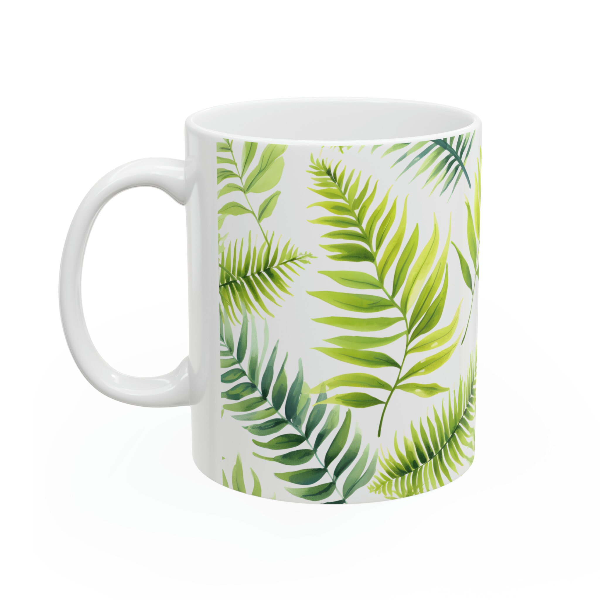 Watercolor Fern Forager Mug | Original Design | Modern Natural Plant ...