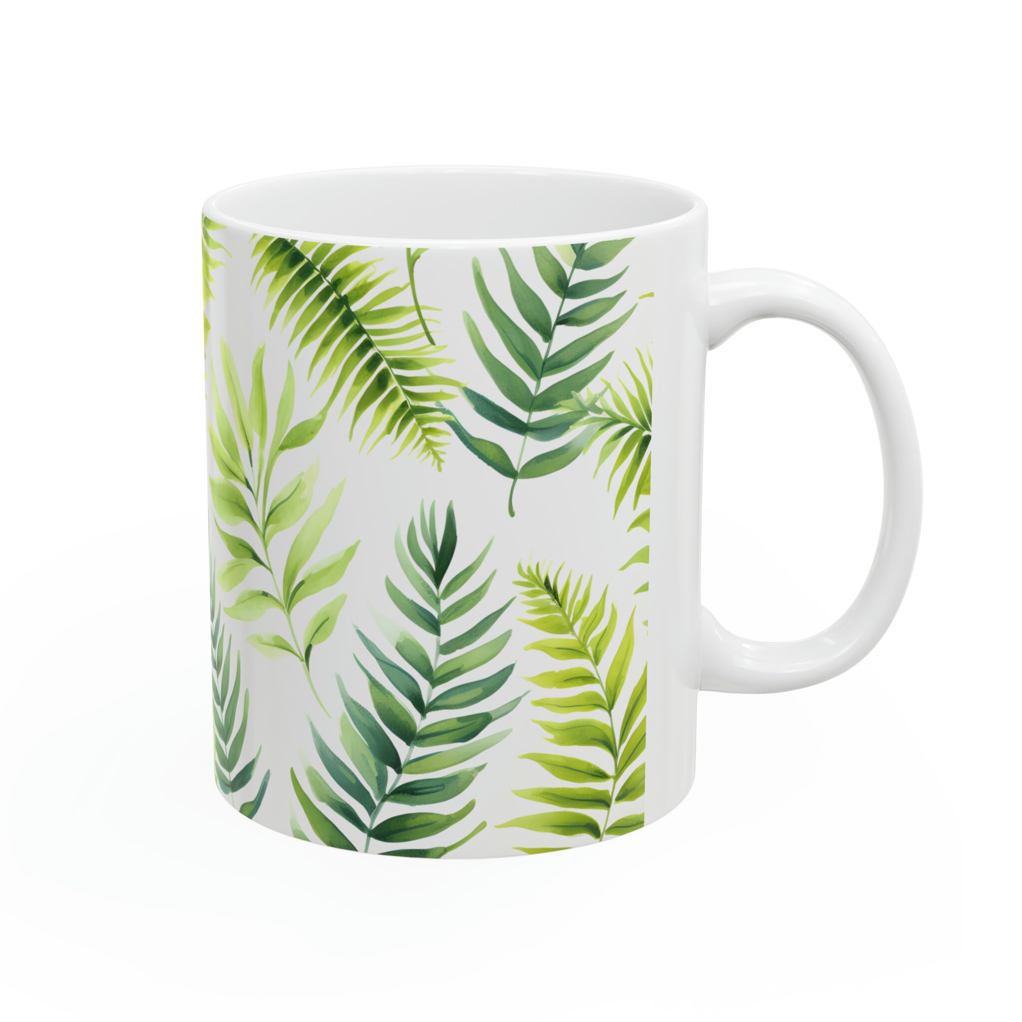 Watercolor Fern Forager Mug | Original Design | Modern Natural Plant ...