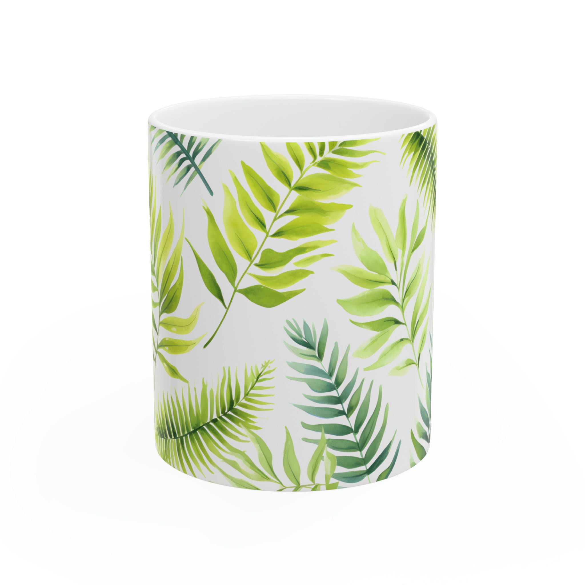 Watercolor Fern Forager Mug | Original Design | Modern Natural Plant ...