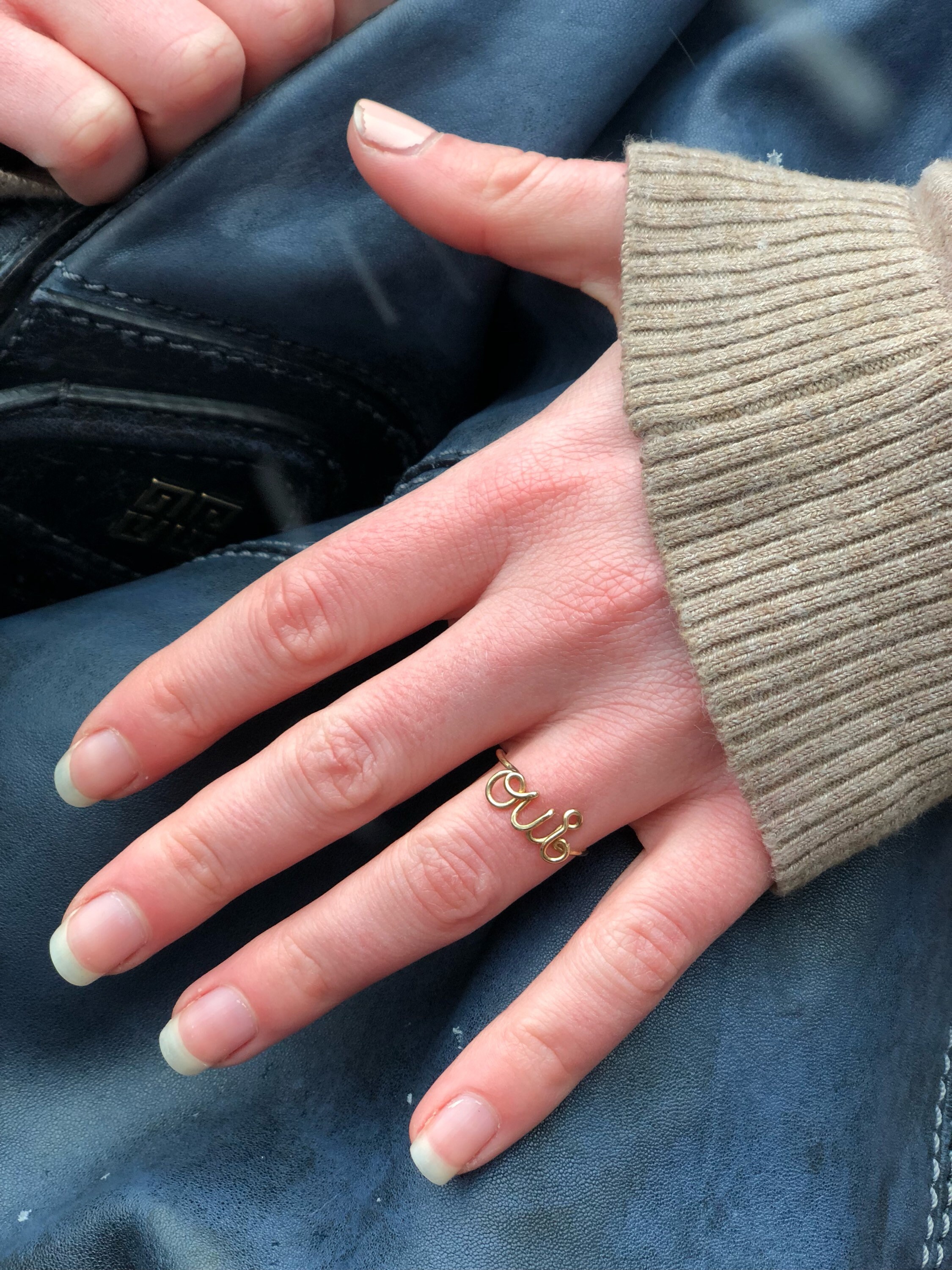 Oui Ring Gold Oui Gold Ring Oui Silver Ring Oui Rose Gold - Etsy