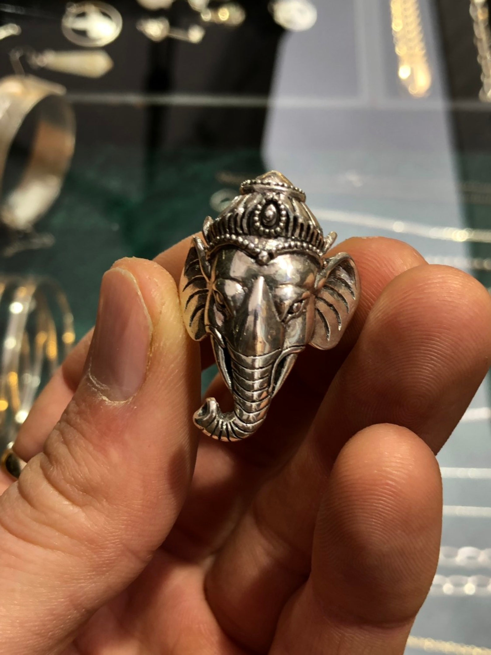 Hindu God Ganesh Ring Sterling Silver 925 Handcrafted in London by ...