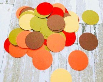 Autumn Leaves Confetti redorange Gold Glitter 50 Pieces - Etsy