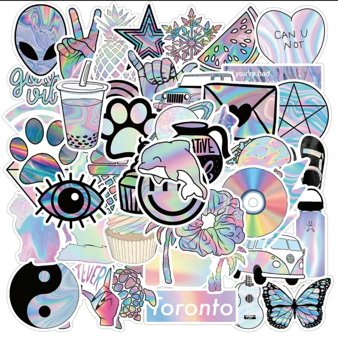 Holographic Laser Stickers - Add a Unique Touch to Your Car, Laptop, 5 ...