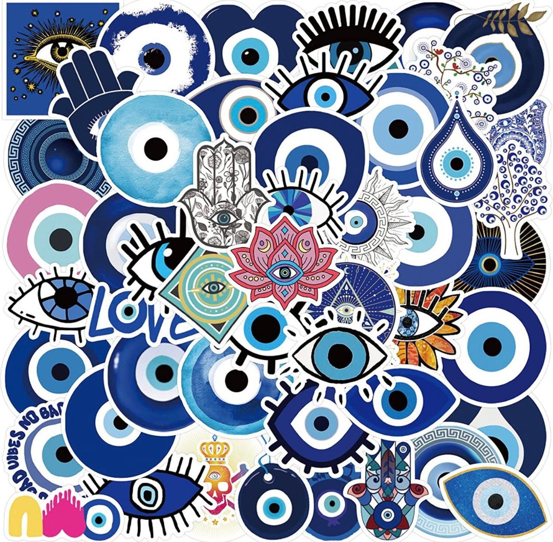 EVIL EYE Sticker Pack, Evil Eye Art, Gothic Stickers, Gothic ...