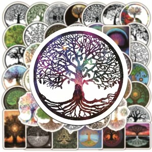 Tree of Life Stickers, Vinyl Stickers, Decals, Fun Stickers, 5 Pack - Etsy