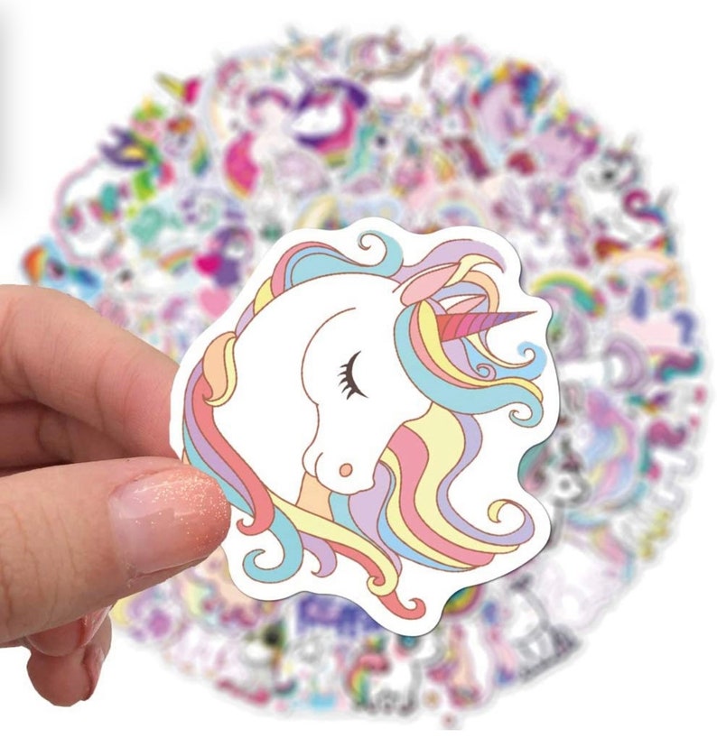 Unicorn Sticker Pack, Cute Stickers, Vinyl Stickers, Decals, Animal ...
