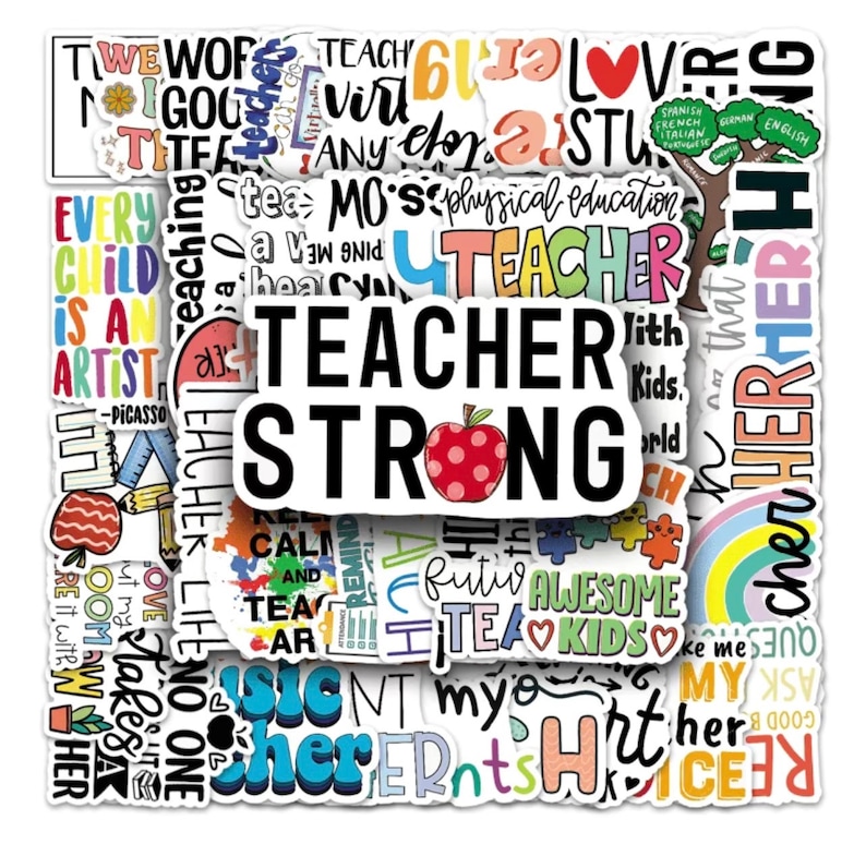 Inspirational Stickers for Teachers - Waterproof, Vinyl Stickers ...
